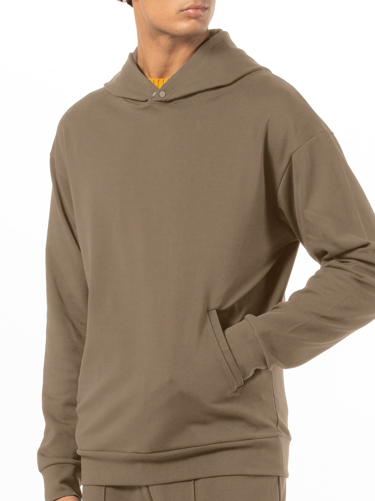 Buy Men's Relaxed Fit Sand Hoodie Online in India – Love Pangolin
